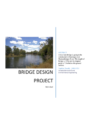 Assignment 1 - Sydney Harbour Bridge Case Study Report - Introduction ...