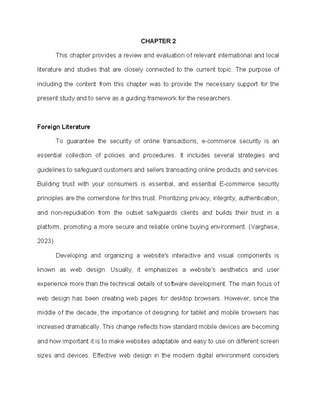 Chapter 2: Review of Related Literature and Studies (RRL) in E-Commerce ...