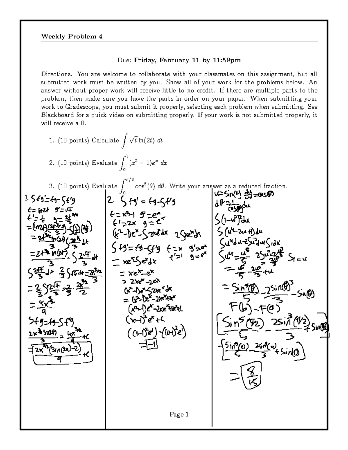 Wp4 - Weekly Problem Set Notes for Collaboration - Studocu