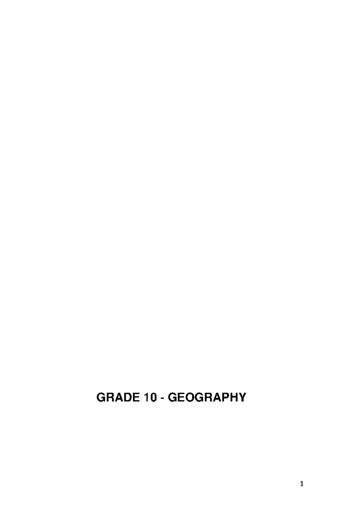 Grade 10 Geography Unit 2: Aerial Images & Topographic Maps Notes - Studocu