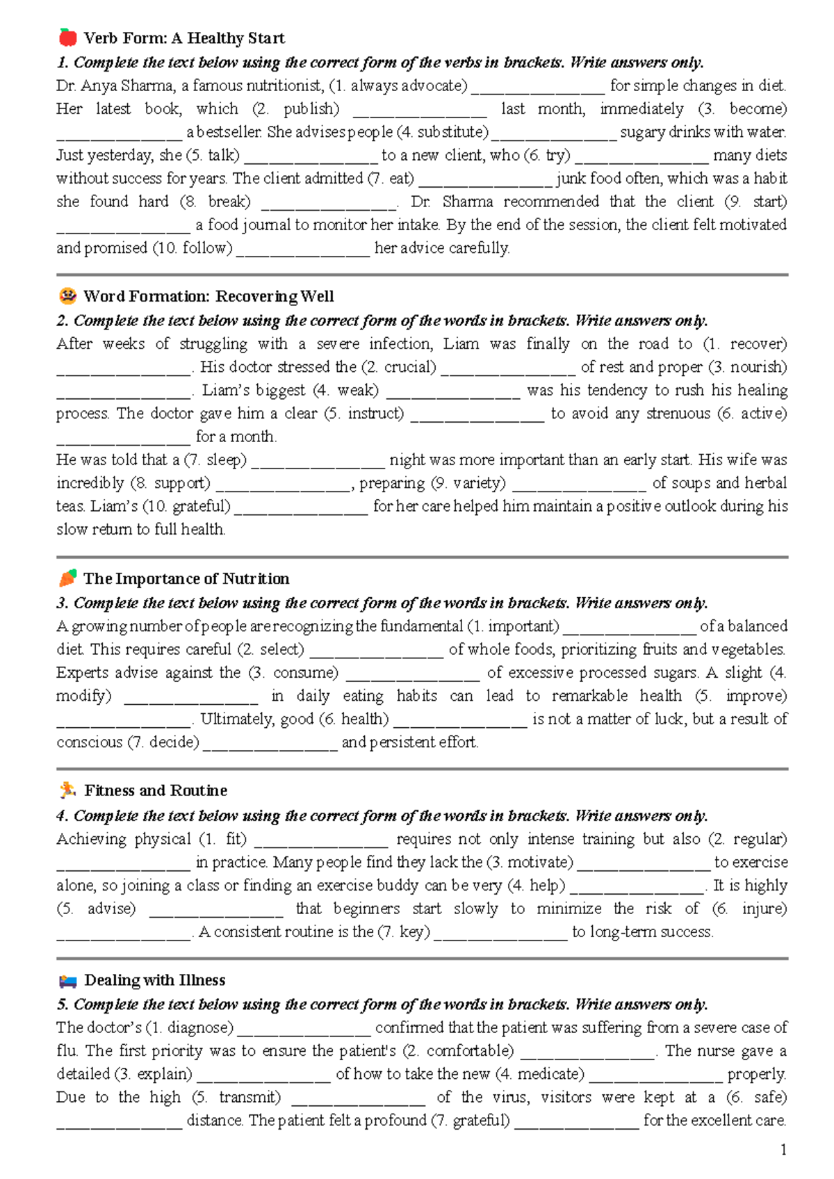 ANH11-VERB-WORD FORM-HS 2 - Verb Forms and Word Formation Exercises ...