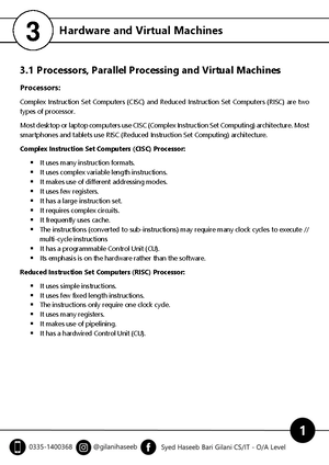 Comprehensive Guide to Processor Architectures and Techniques (CISC ...