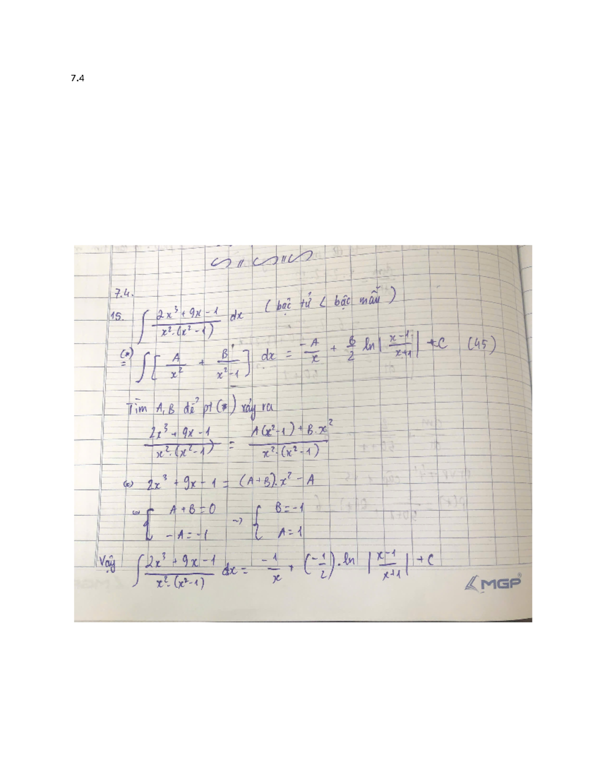 Võ Thành Việt -24151330 Toán 2 1 - 7. 15. 2x3+91-1 ( bac tu L bac man ...