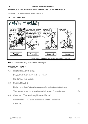 English FAL Grade 10 Revision Material Term 1 2023 - Western Cape ...