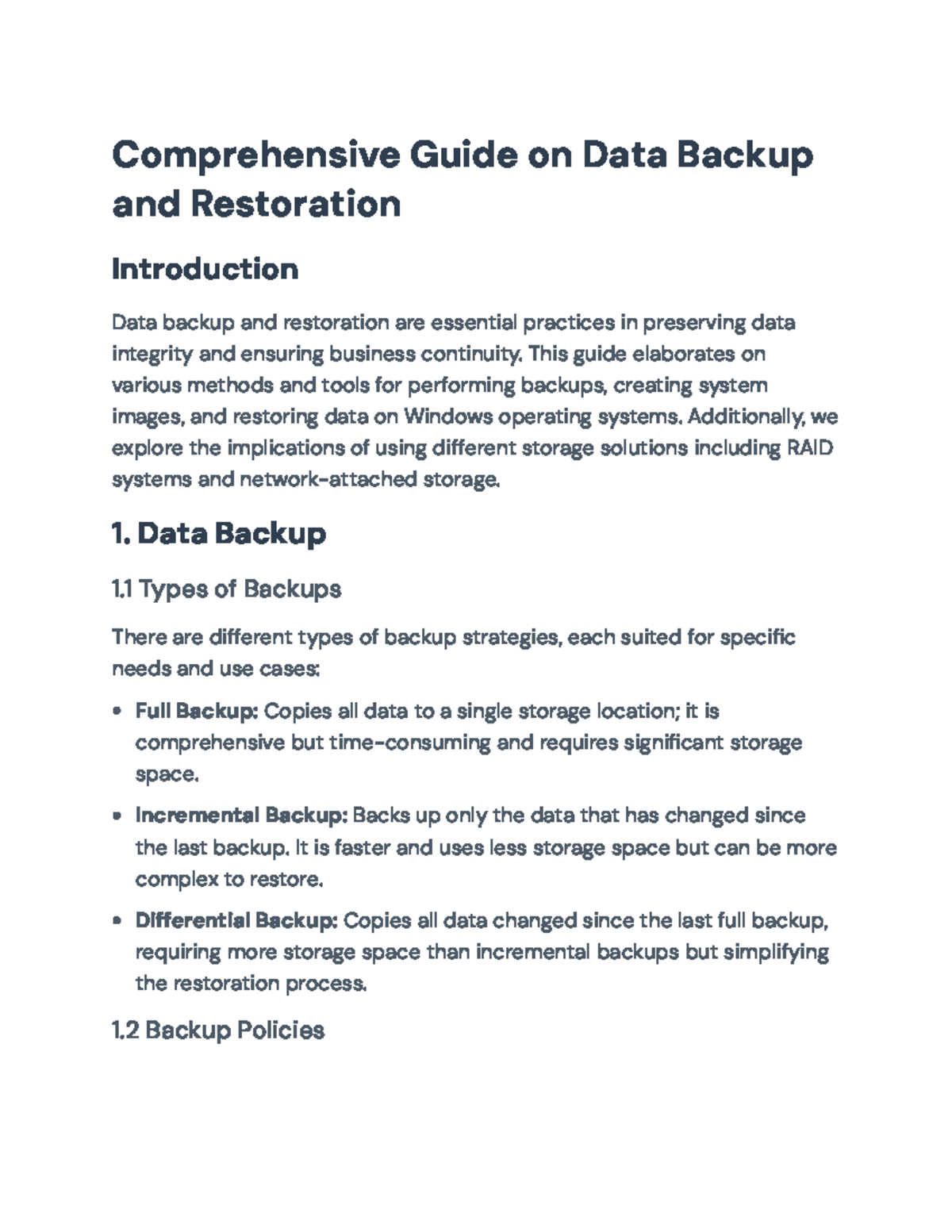 Comprehensive Guide on Data Backup & Restoration in Windows 10 ...