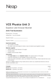 VCE Physics Unit 3 and 4 - Grade: 12 - Victorian Certificate of ...