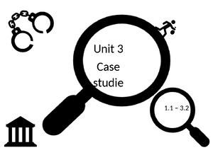 Unit 3: Crime scene to courtroom - Unit 3: Crime scene to courtroom AC1 - Evaluate the ...