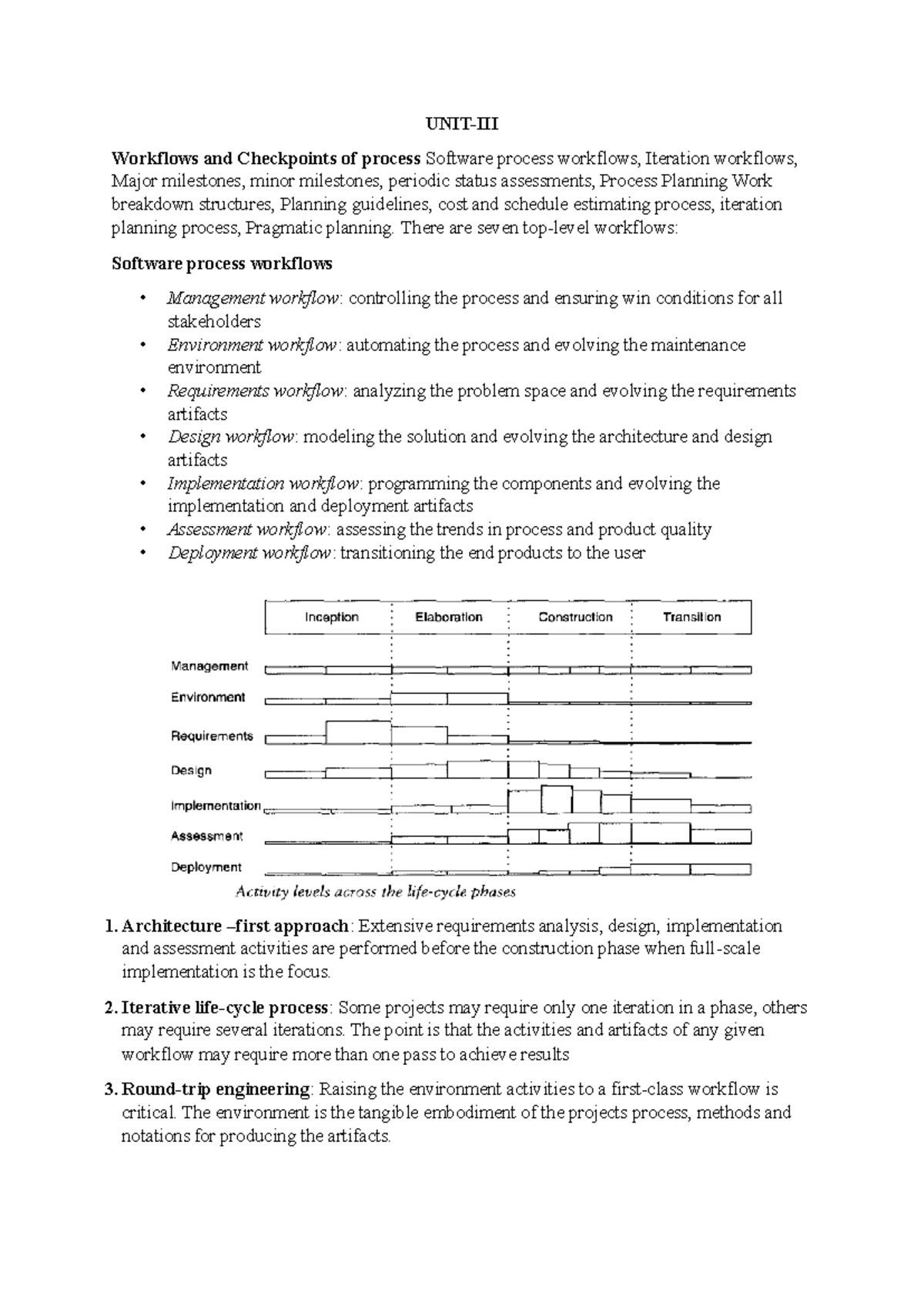 SPPM UNIT-III: Software Process Workflows and Iteration Planning Notes ...
