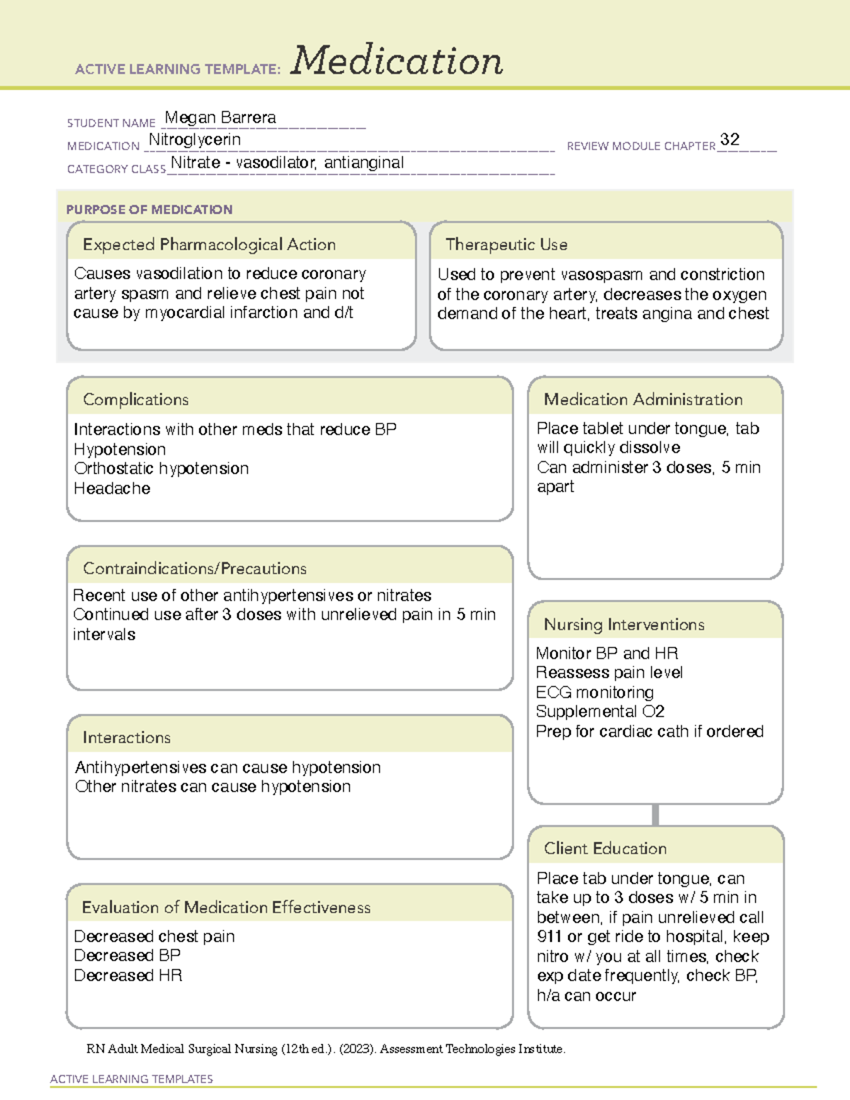 ACTIVE LEARNING TEMPLATE: ATI MS Proctored Remediation 5 ...