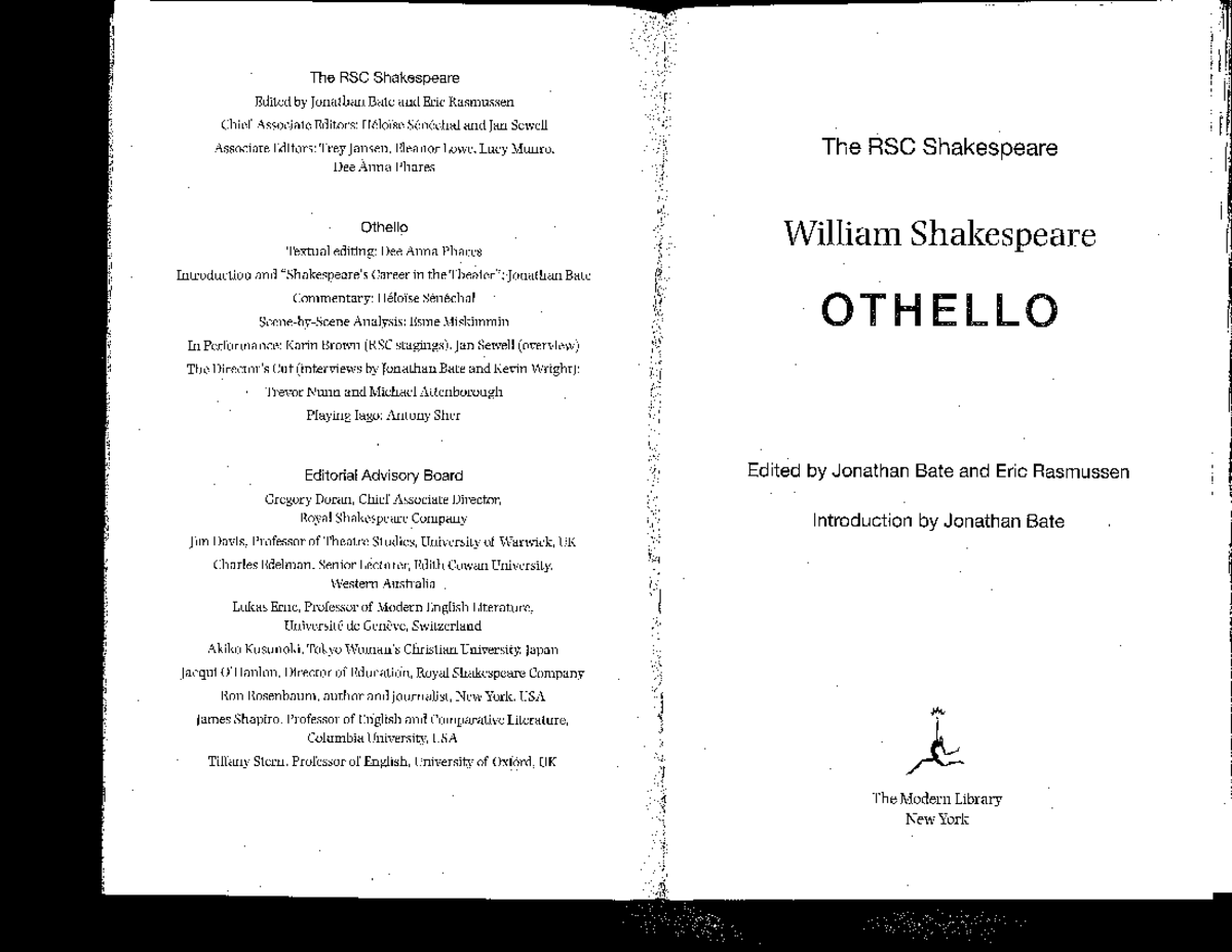 Othello+Scene-by-scene+analysis - The RSC Shakespeare Edited Jonathan ...