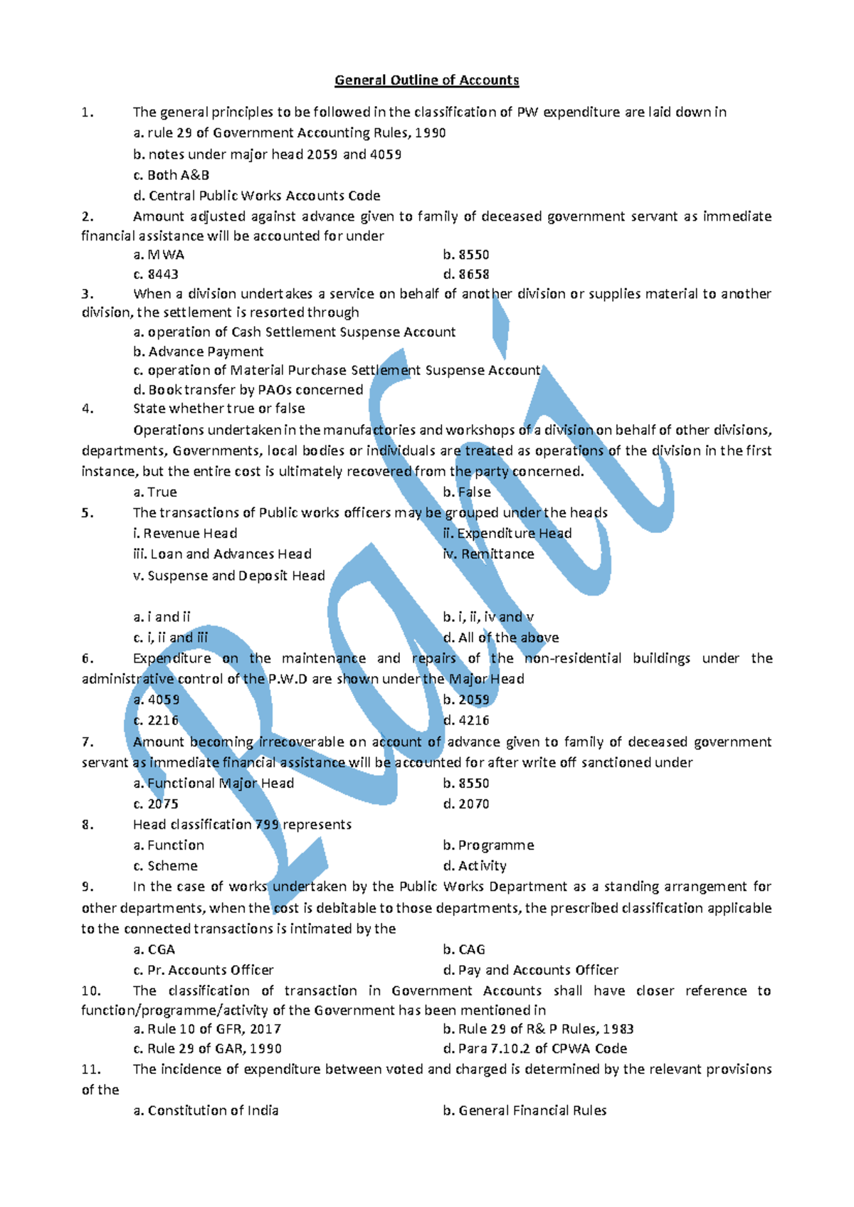 Chapter- 3 General Outline of Accounts - General Outline of Accounts 1 ...