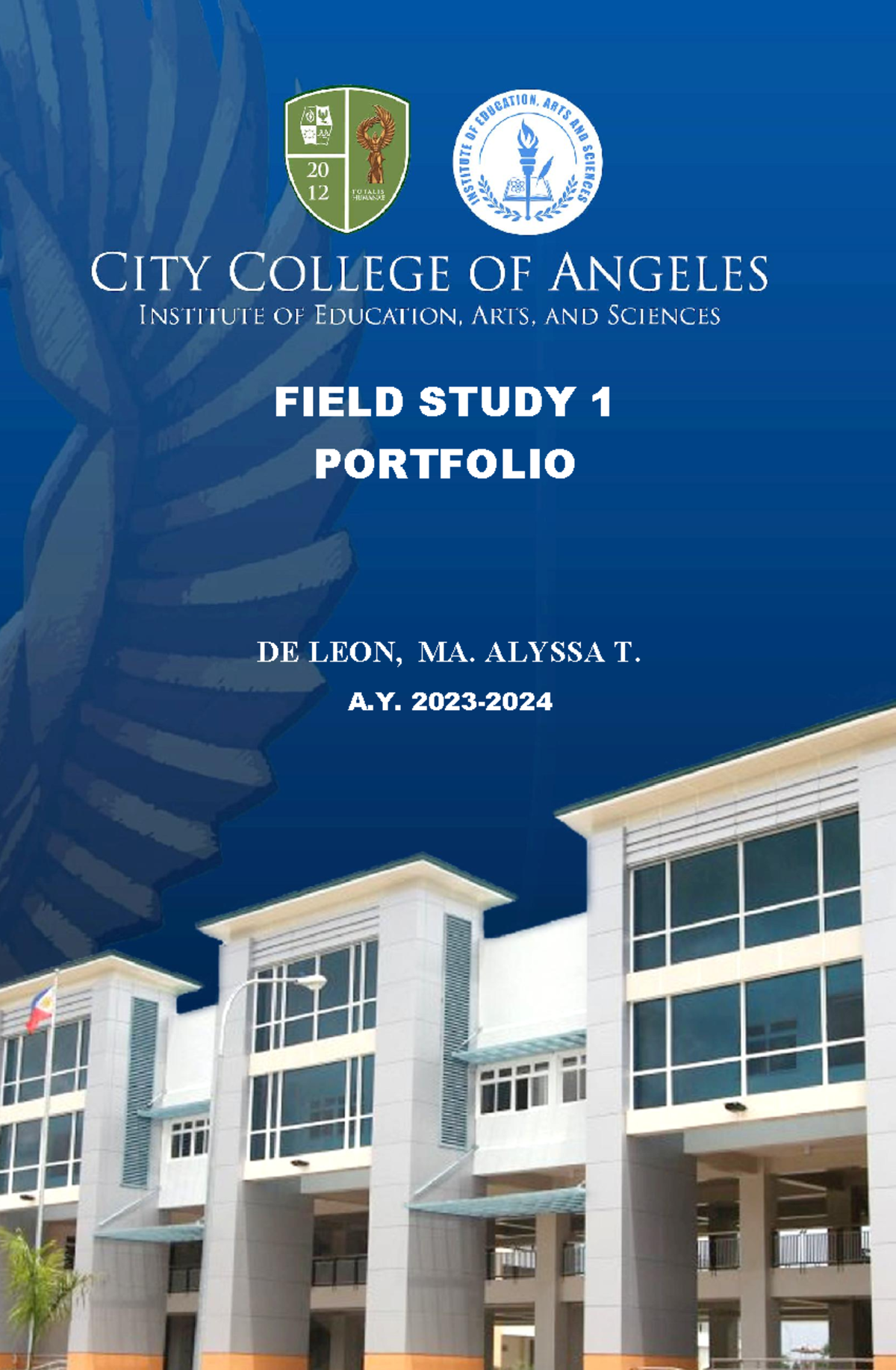Field Study 1 Portfolio (A.Y. 2023-2024) by De Leon, M.A. Alyssa - Studocu