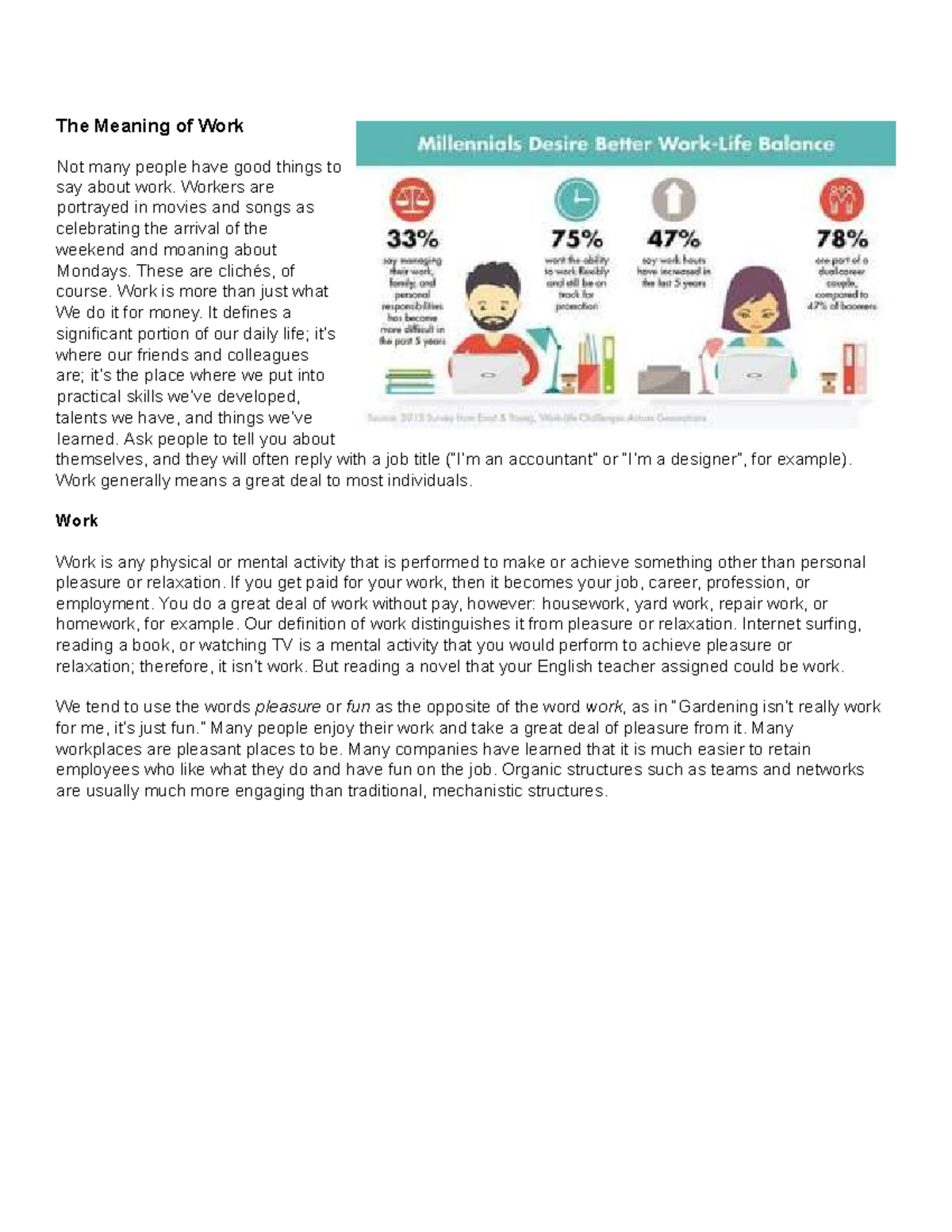 The Meaning of Work - Even more jotes - The Meaning of Work Not many ...