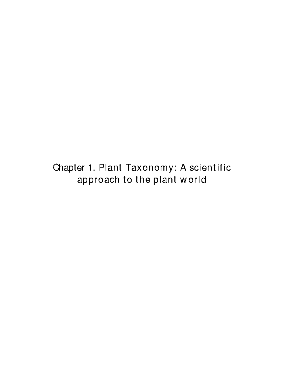01 plant taxonomy - Agriculture - Chapter 1. Plant Taxonomy: A ...