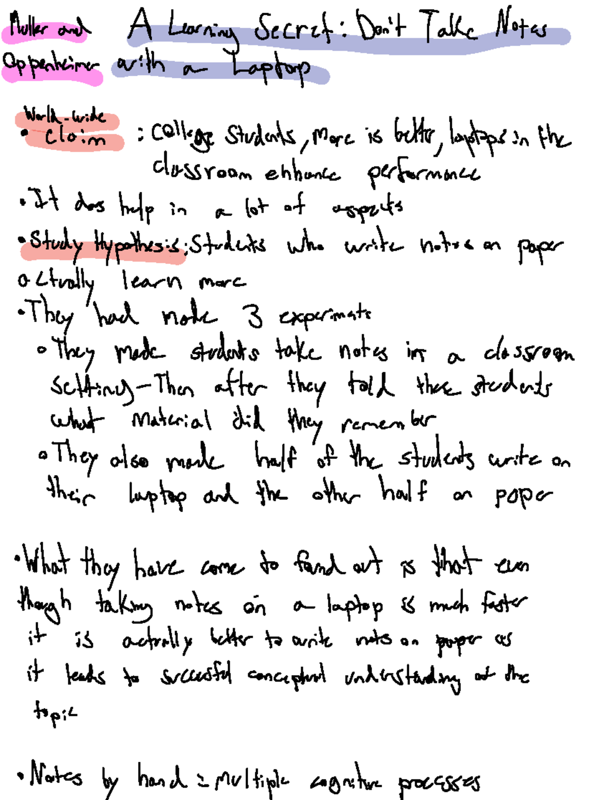 Psychology Notebook - IB Psych Notes on Learning & Cognition - Studocu