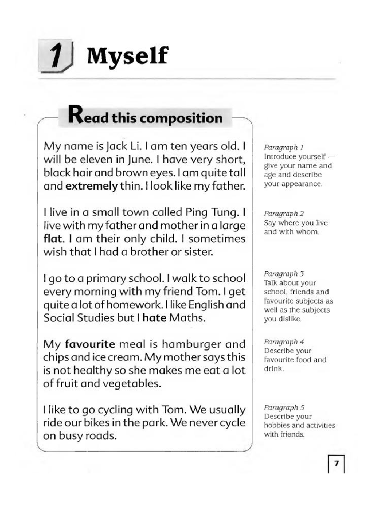 Myself writing - English - Studocu