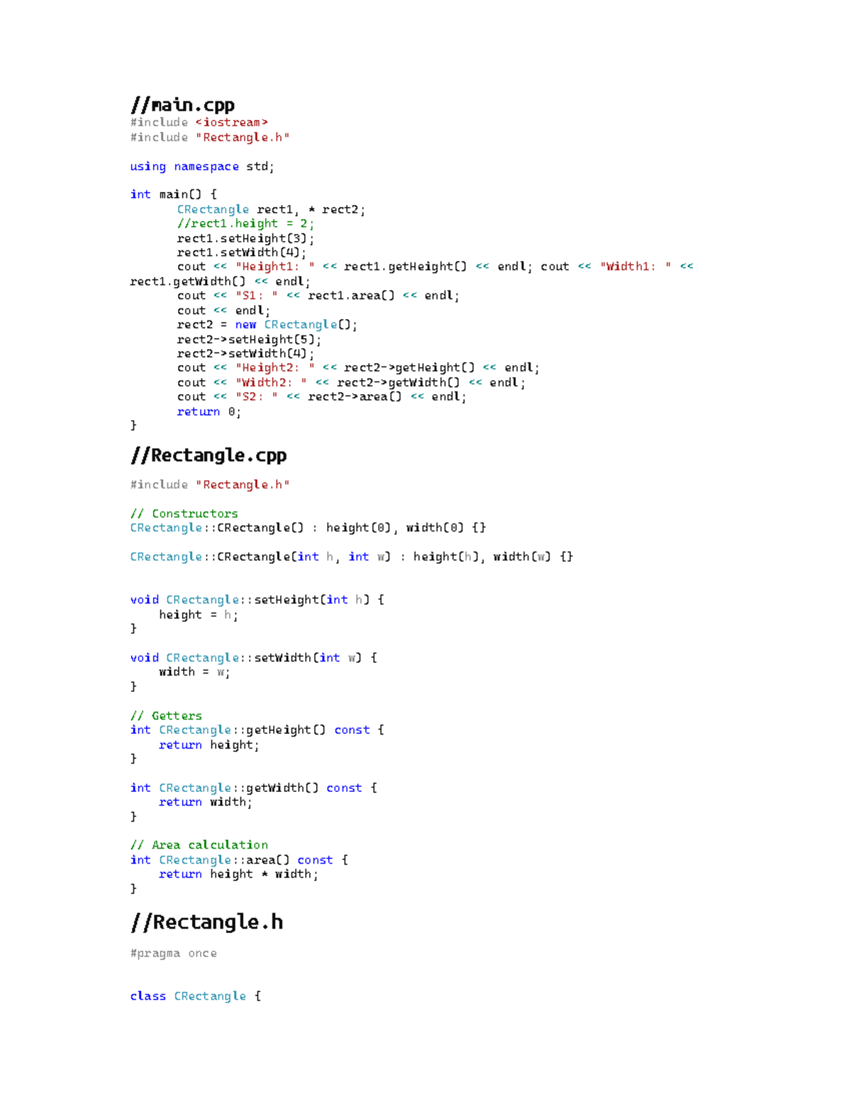 0560205001392 (Rectangle class) - main #include #include "Rectangle ...