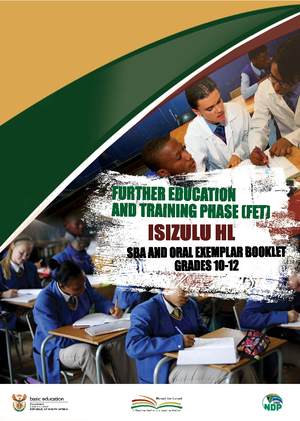 [Solved] izisho nezaga - IsiZulu: Introduction to Linguistics 16 ...