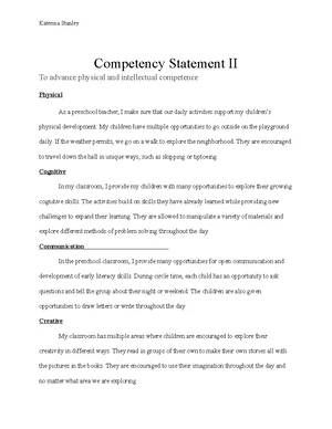 Compentcy IV- Families - Competency Statement IV To Establish Positive ...