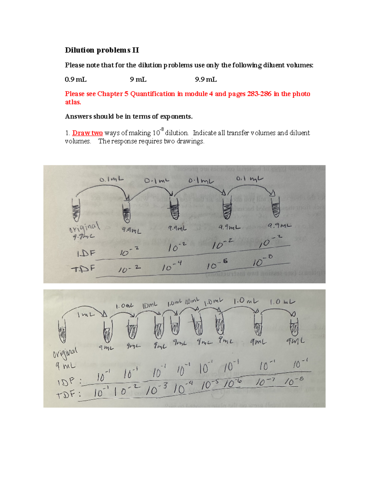 Dilution Problems II (12192022): Understanding Exponential Calculations ...