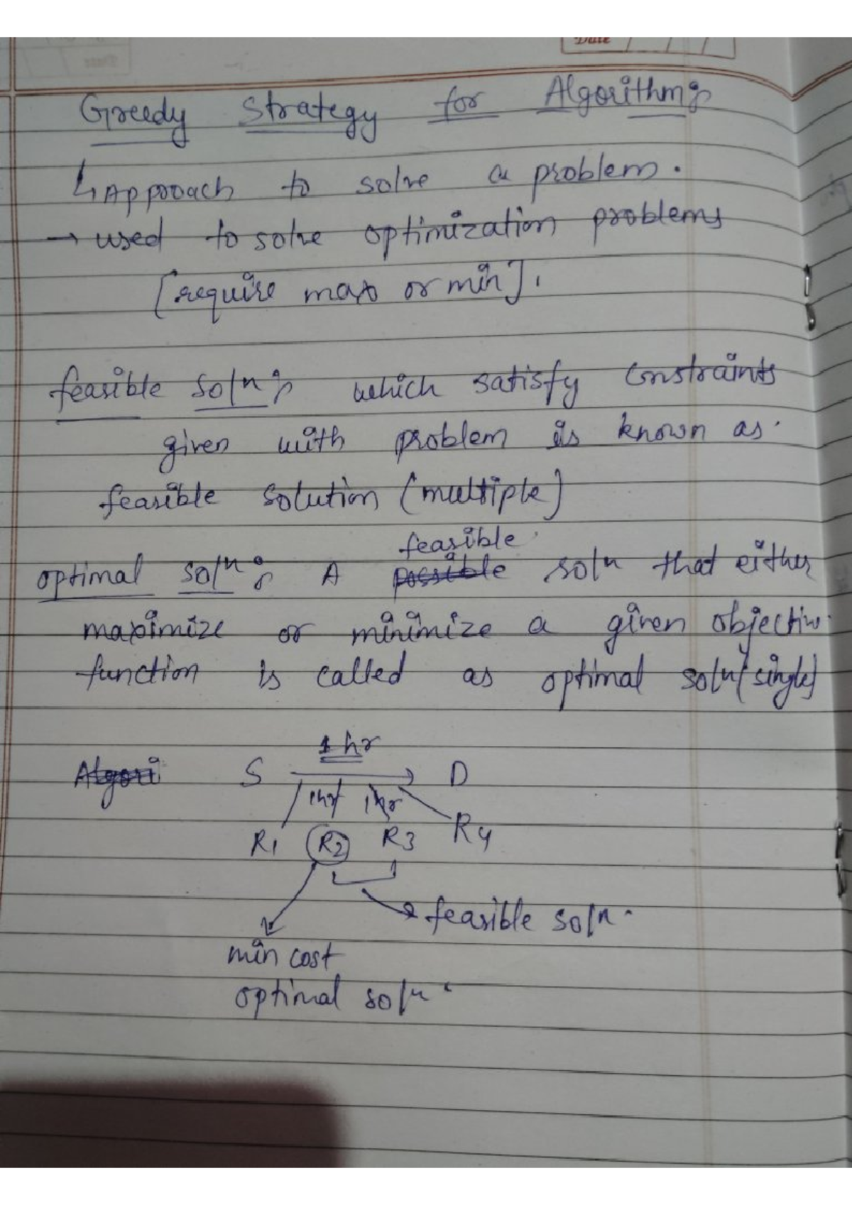 ADA - Greedy Algorithms and Dynamic Programming Notes - Studocu