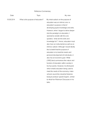 PGCE Assignment 3 (reflection) - final - ASSIGNMENT COVER SHEET 2016 ...