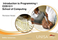 COS1511 Practice materials - Unisa - Studocu
