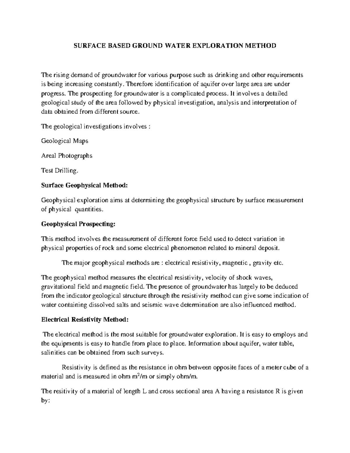 BCV654A - Model Question Paper for Water Conservation (2022-23) - Studocu