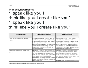 I Lost My Talk by Rita Joe poem analysis - “I Lost My Talk” by Rita Joe ...