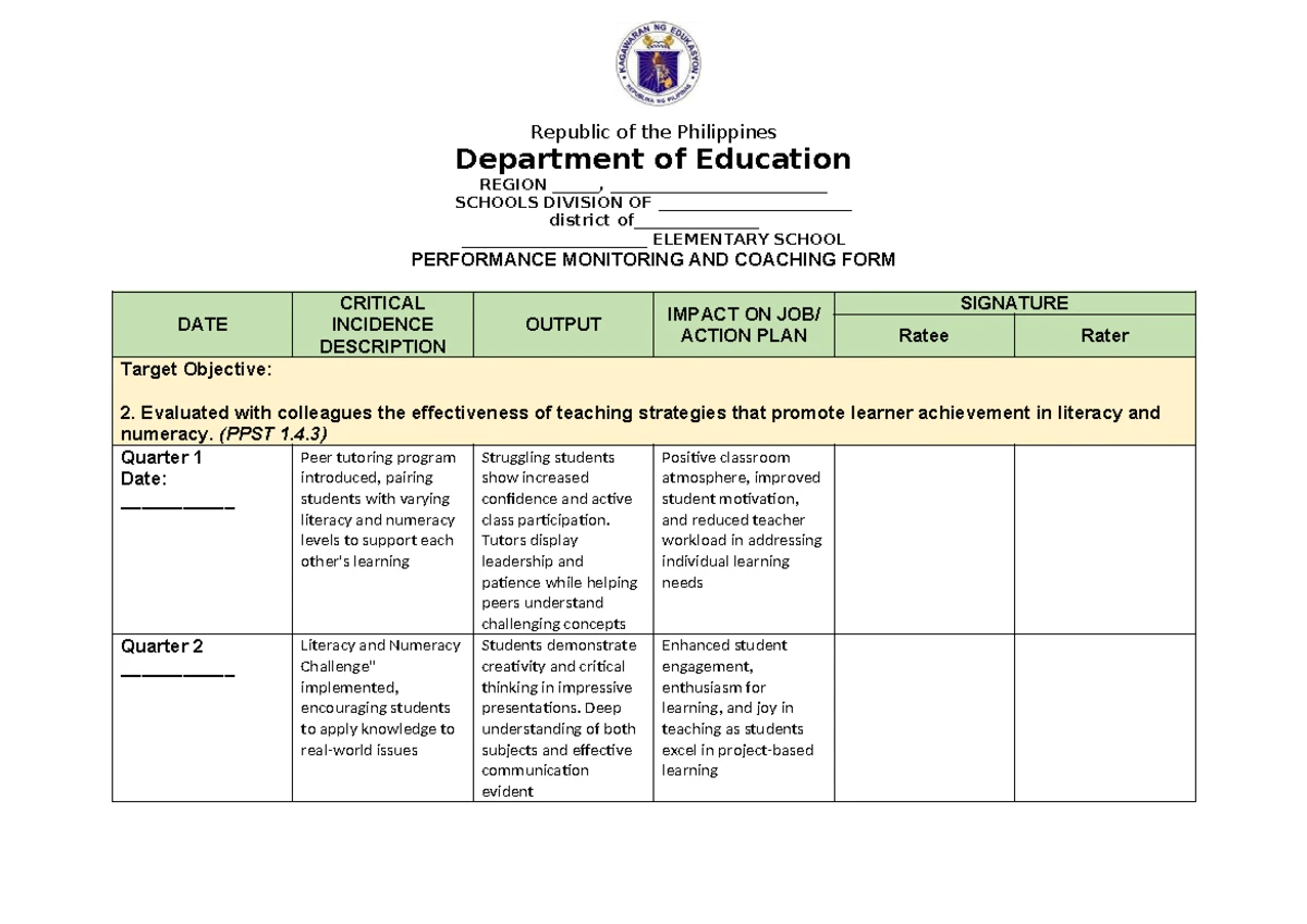 24. RPMS Tabbing Guide for 2023-2024 KRA Objectives - Studocu