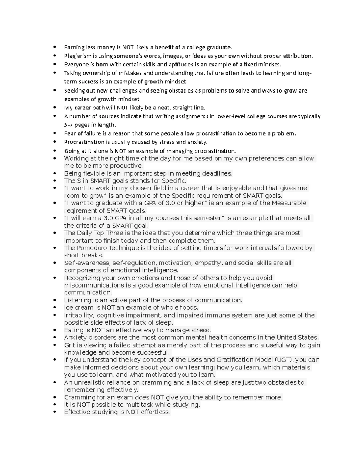 CTC 101 midterm - More of material for revision and study. Anyone can ...