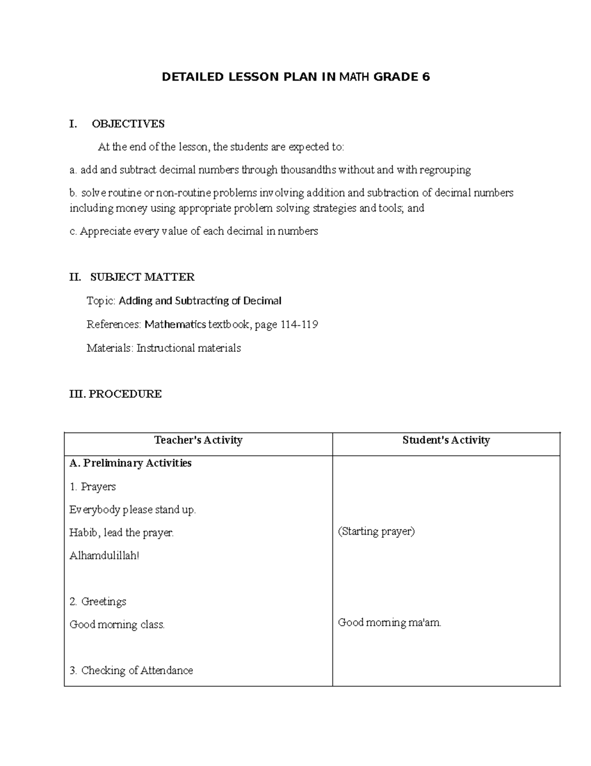 Final-DEMO-MATH - lesson plan - DETAILED LESSON PLAN IN MATH GRADE 6 I ...