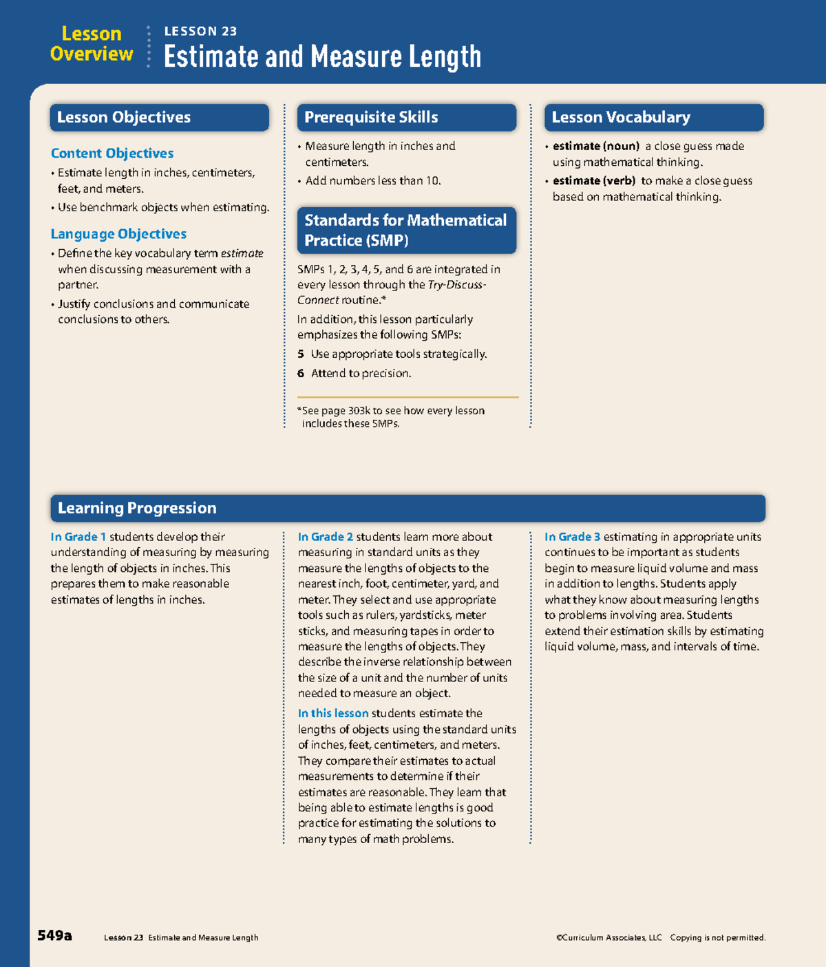 I-Ready At-Home Math G2 C3 Teacher Guide - 549a Lesson 23 Estimate and ...