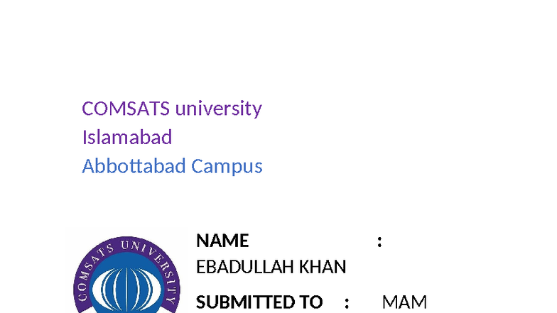 COMSATS University Research Synopsis Guide for Expository Writing - Studocu