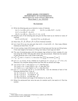 Freshman mathematics for social Science - MicroLink Information ...