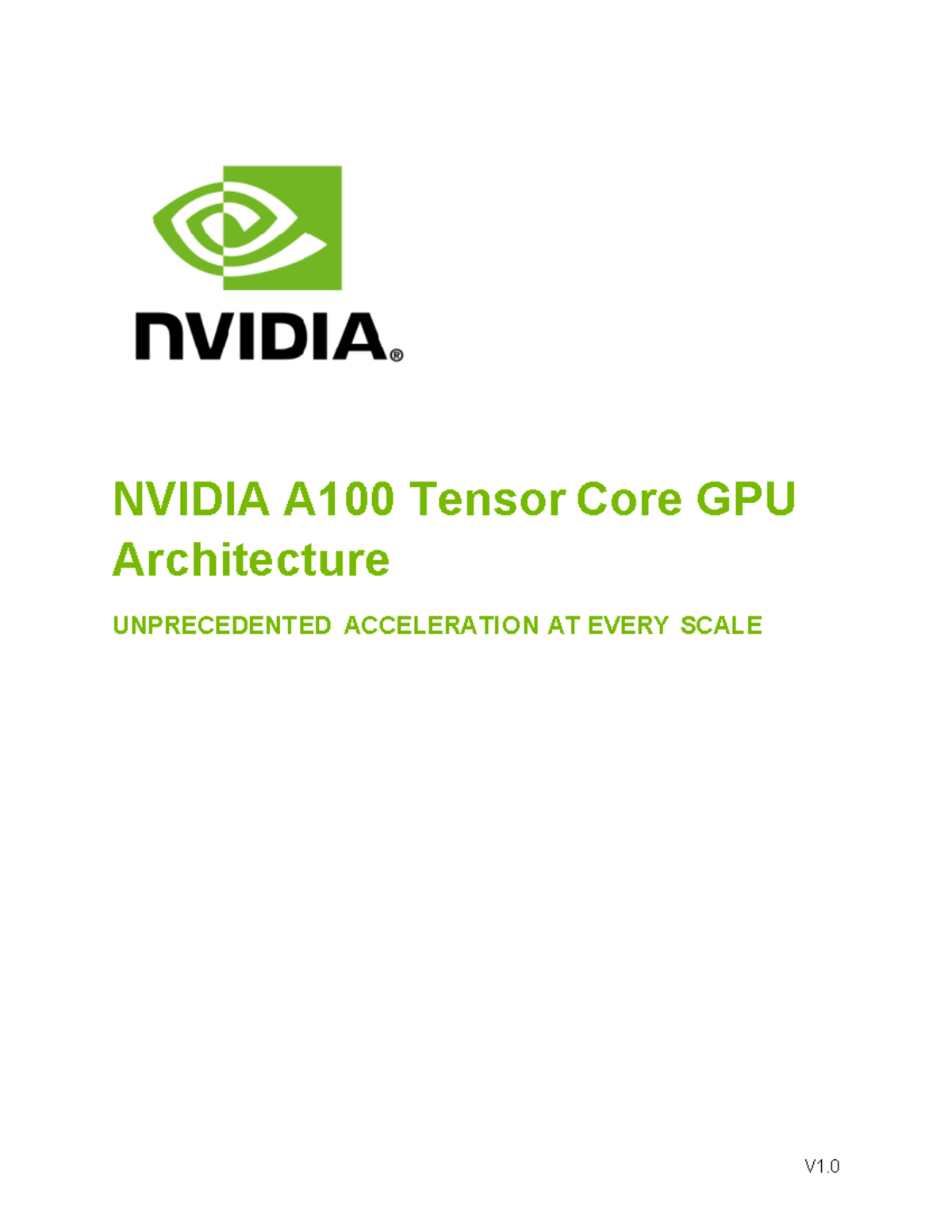 NVIDIA A100 Tensor Core GPU Architecture Insights and Innovations - Studocu