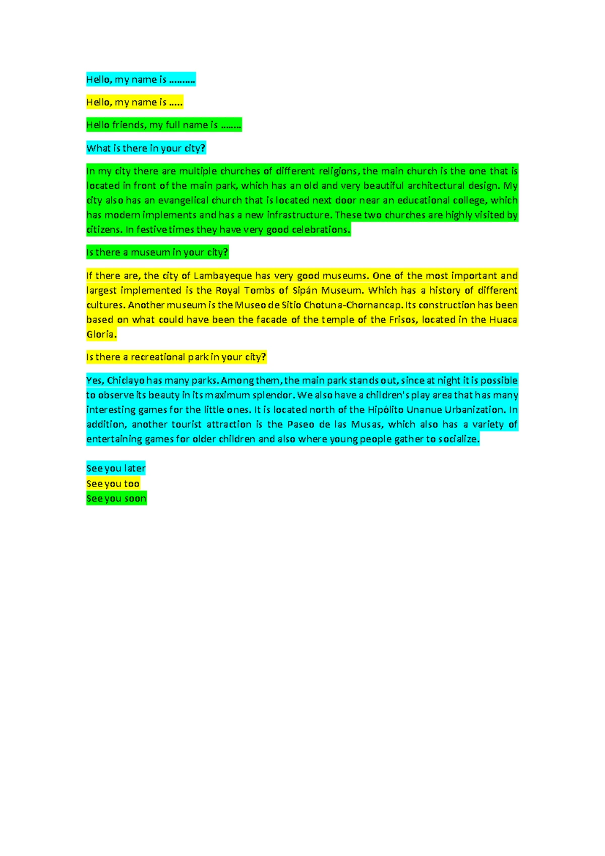 Week 11 Task Assignment Whats Your Best Friends Routine Tell