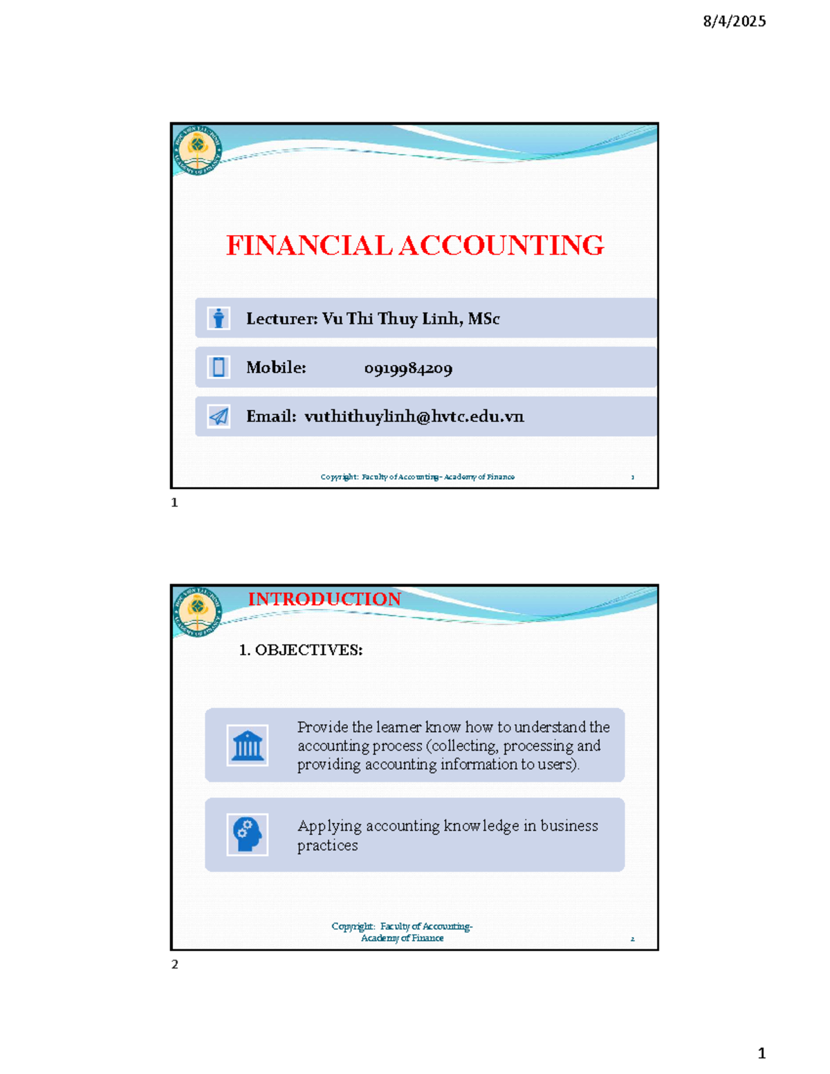 FINANCIAL ACCOUNTING Lecture Notes - Chapter 1 Overview (FIN 101) - Studocu