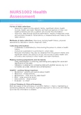 A-G Assessment Tool in summary ..... - NURS1002 A-G Assessment Tool ...