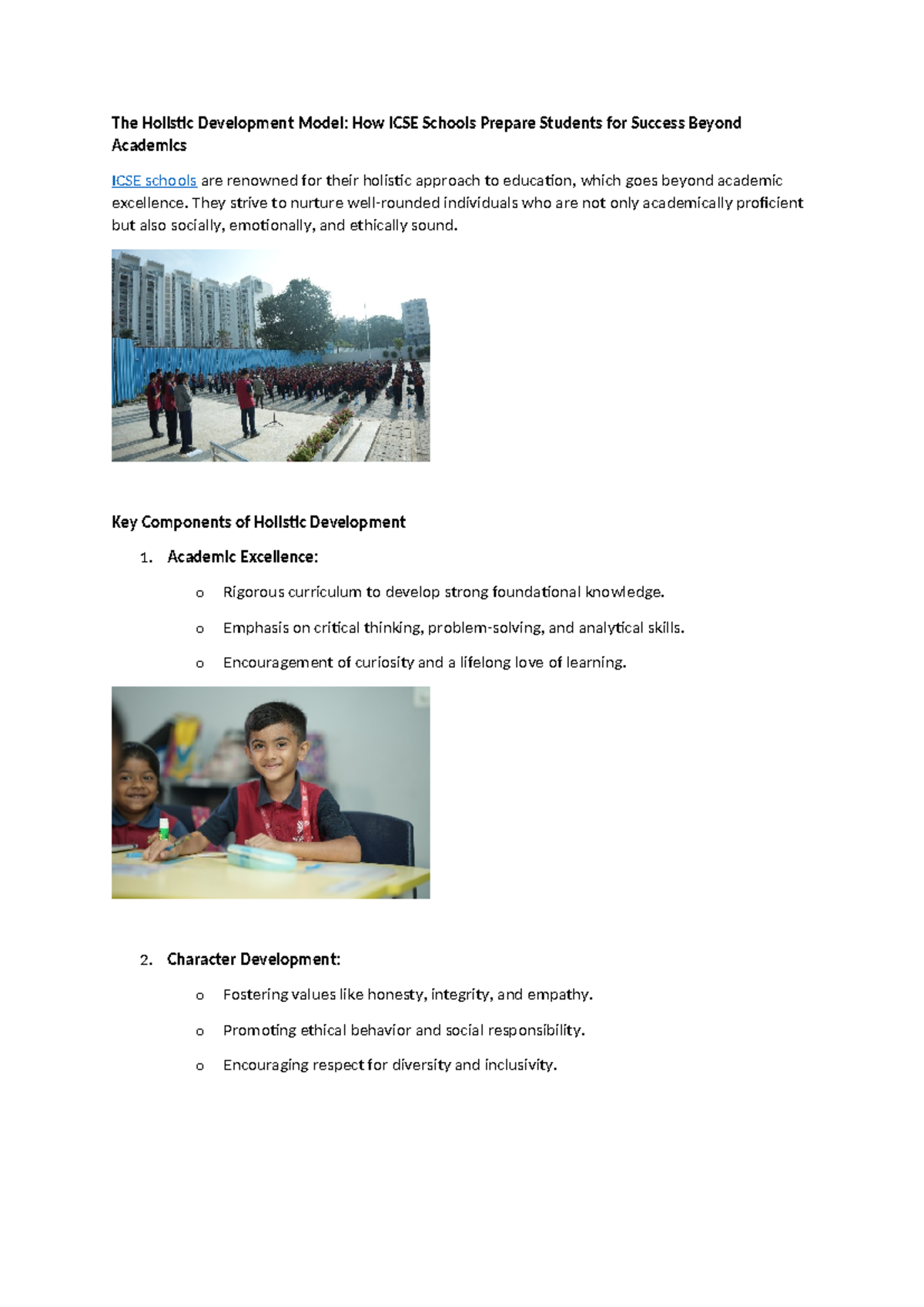 VSS Bsk - The Holistic Development Model - The Holistic Development ...