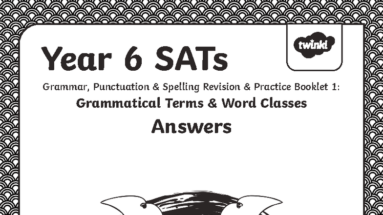 Year 6 SATs Grammar, Punctuation & Spelling Revision Booklet 1 ...