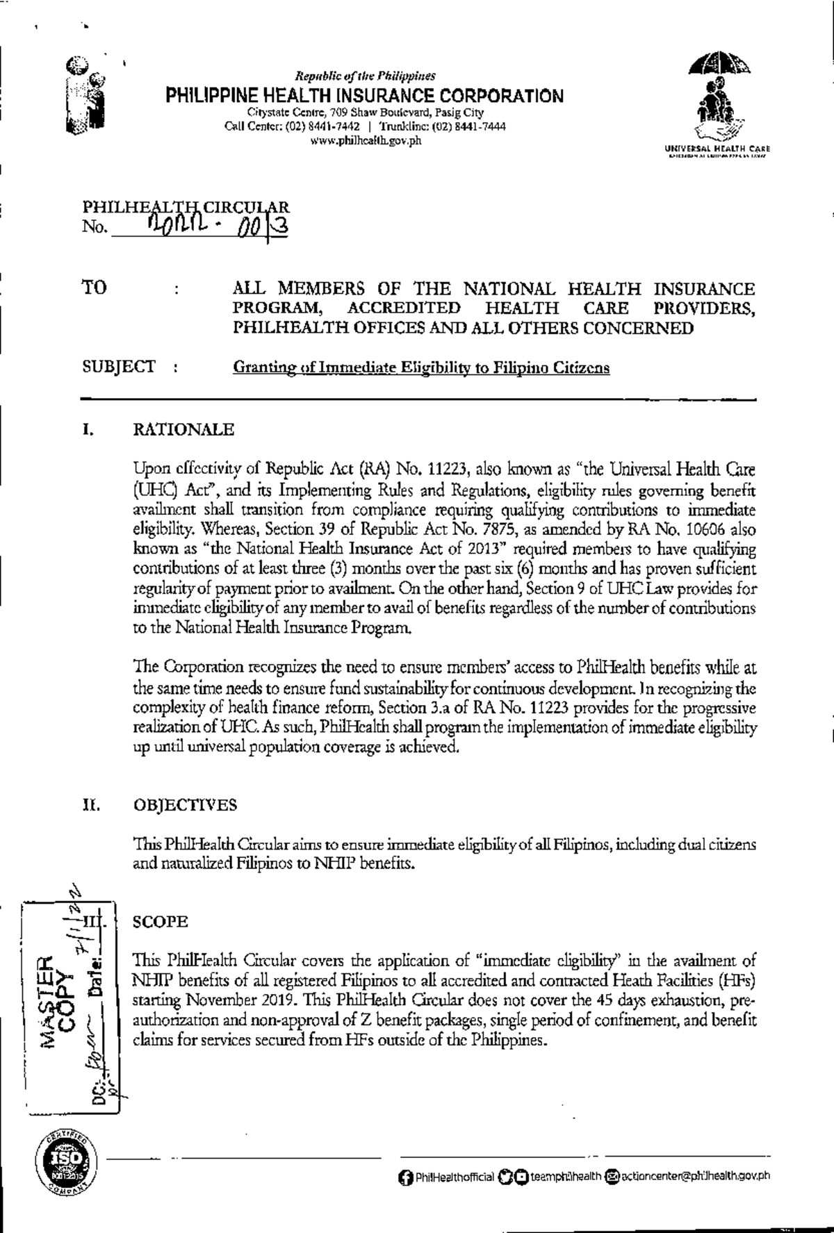 PhilHealth Circular 2022-0013: Immediate Eligibility for Filipinos ...