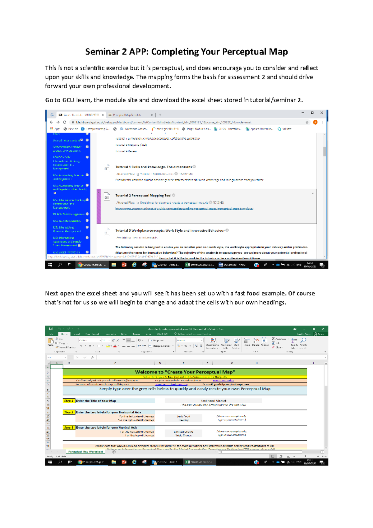 Mapping Guide for mapping the employability - Seminar 2 APP: Completing ...