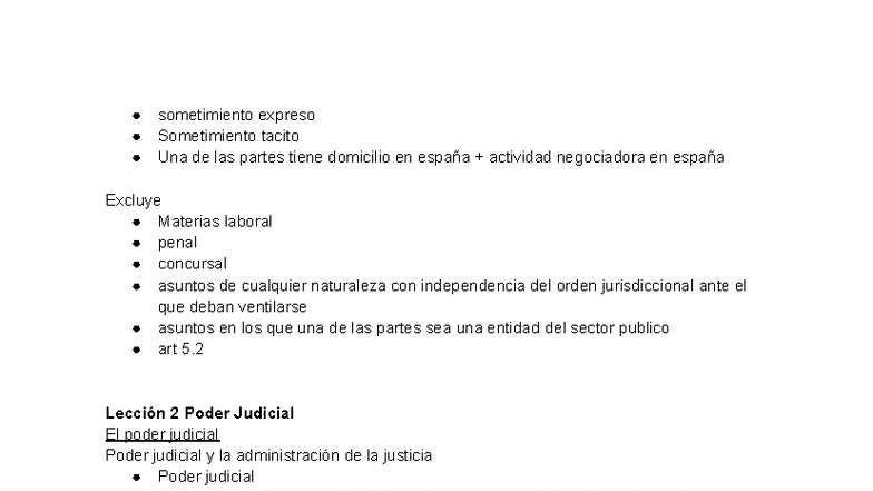 Apuntes sobre el Sistema Judicial Español - LECCIÓN 2 (Derecho) - Studocu