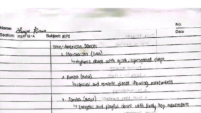 HOPE - Dance Styles and Etiquette Overview - Studocu