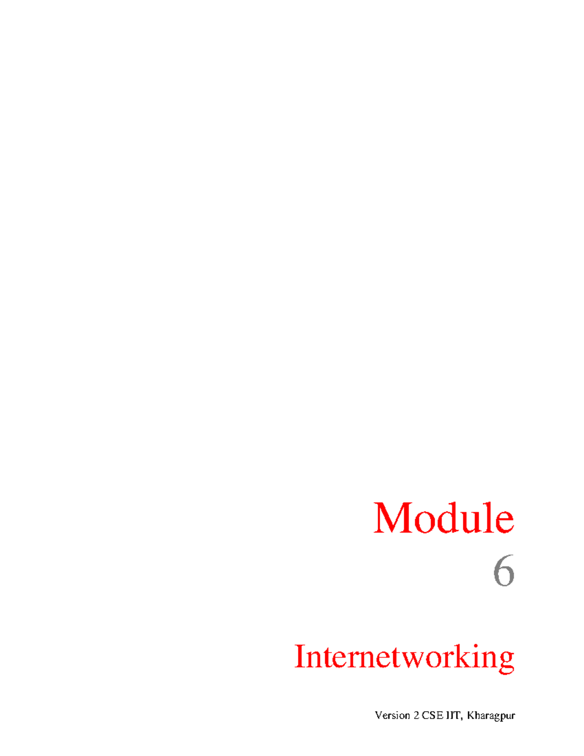 CSE IIT Kharagpur Module 6 Lesson 1: Internetworking Devices Overview ...