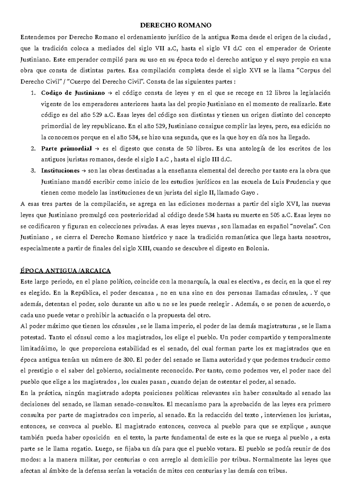 Derecho Romano: Evolución y Estructura del Sistema Jurídico Antiguo ...