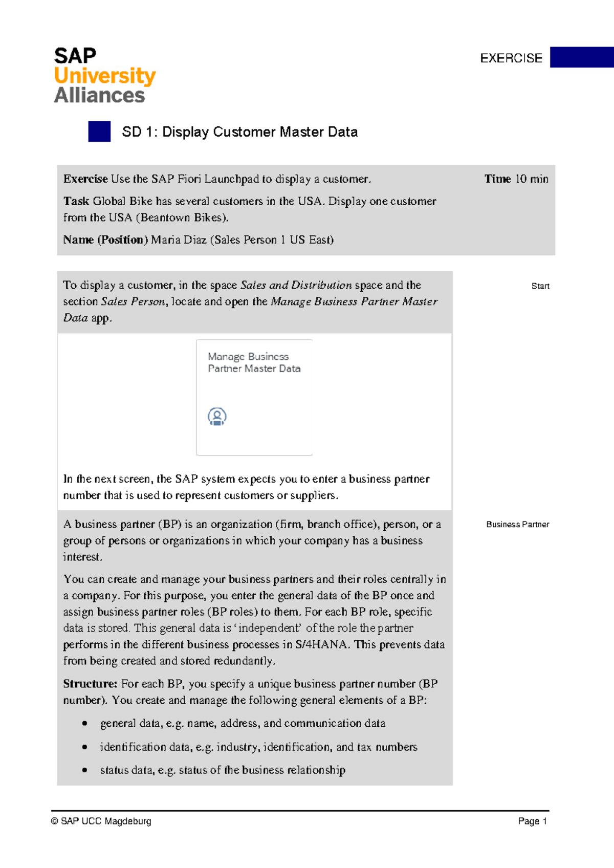 SD Exercises: Understanding Customer Master Data & Document Flow in ...