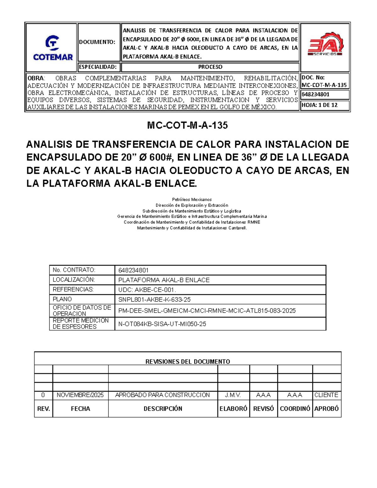 Análisis de Transferencia de Calor para Instalación de Encapsulado en ...