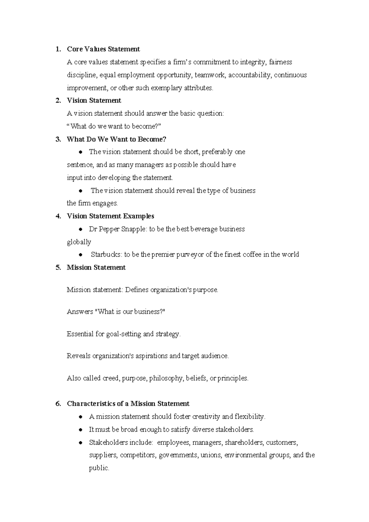 Group 1. Chapter 2: Understanding Business Vision and Mission ...